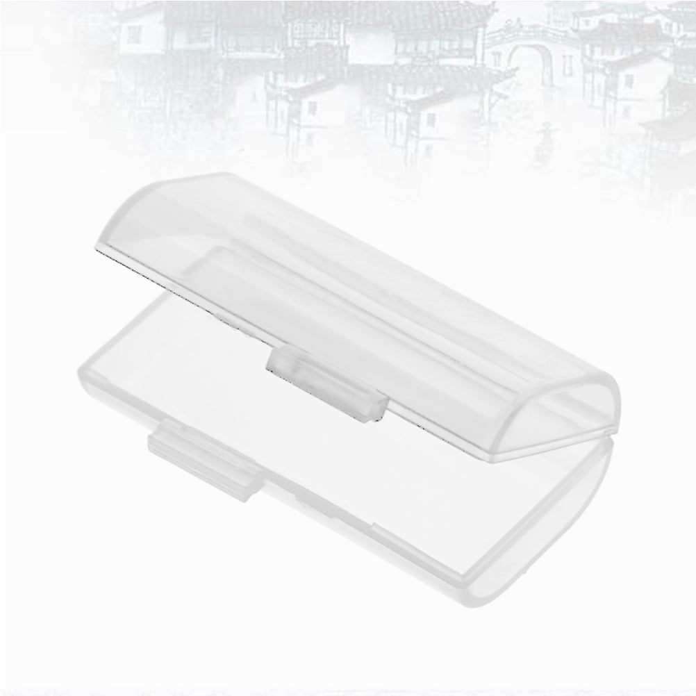 Clear Portable Hard Plastic Battery Case Holder Storage Box for 4 x AAA ...