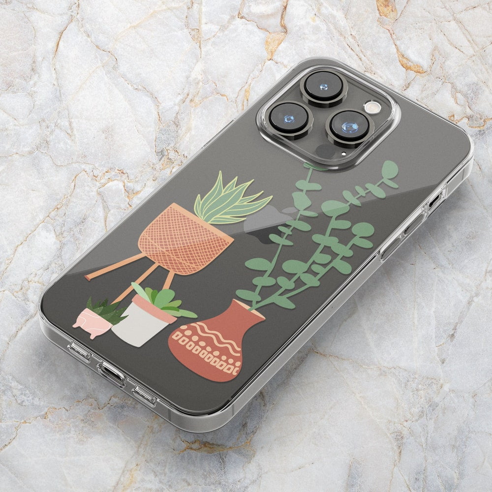 Clear Potted Plants Succulents Snake Plant Phone Case 17 16 15 14 13 12 ...