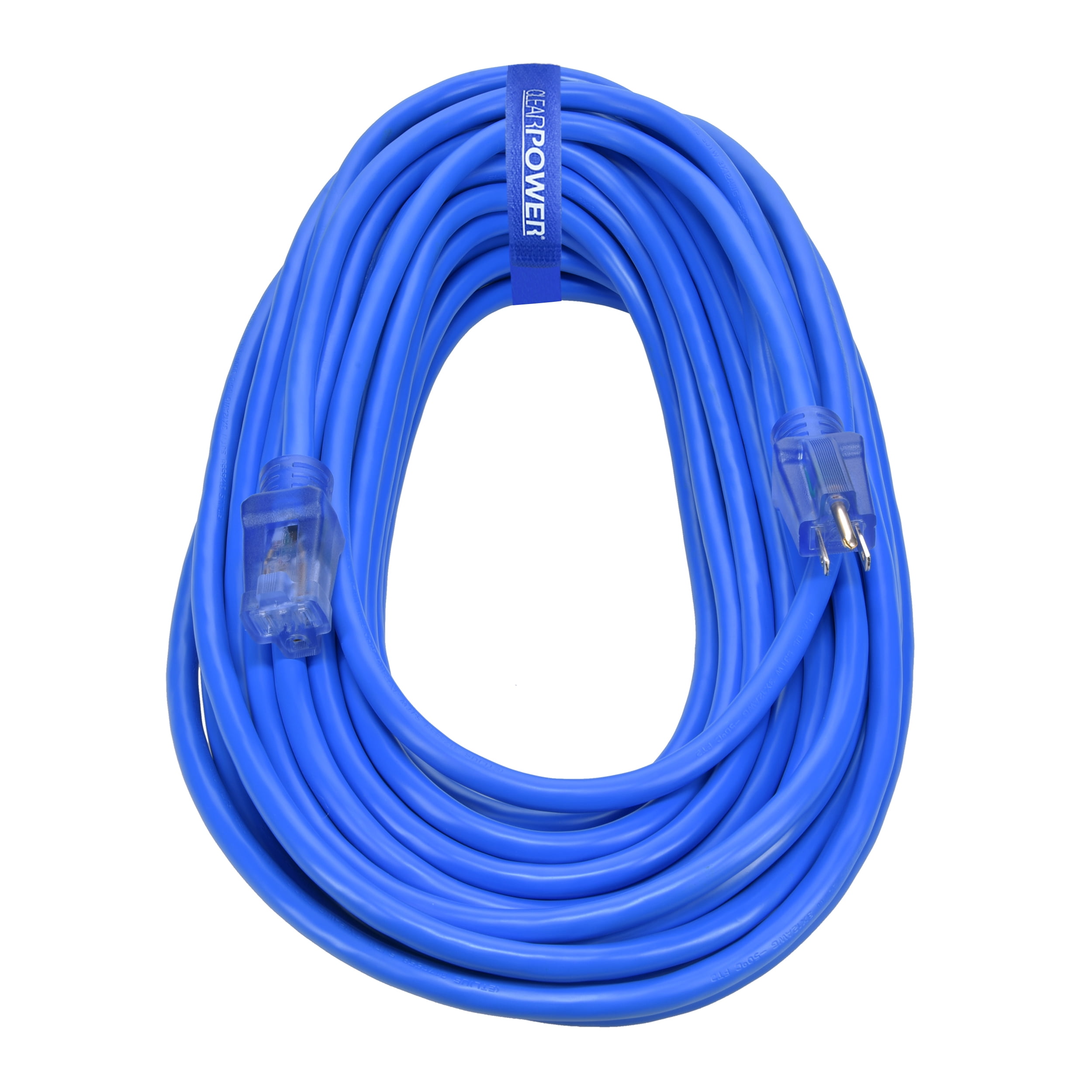 Clear Power Heavy Duty Electric Waterproof 100ft Outdoor Extension Cord ...