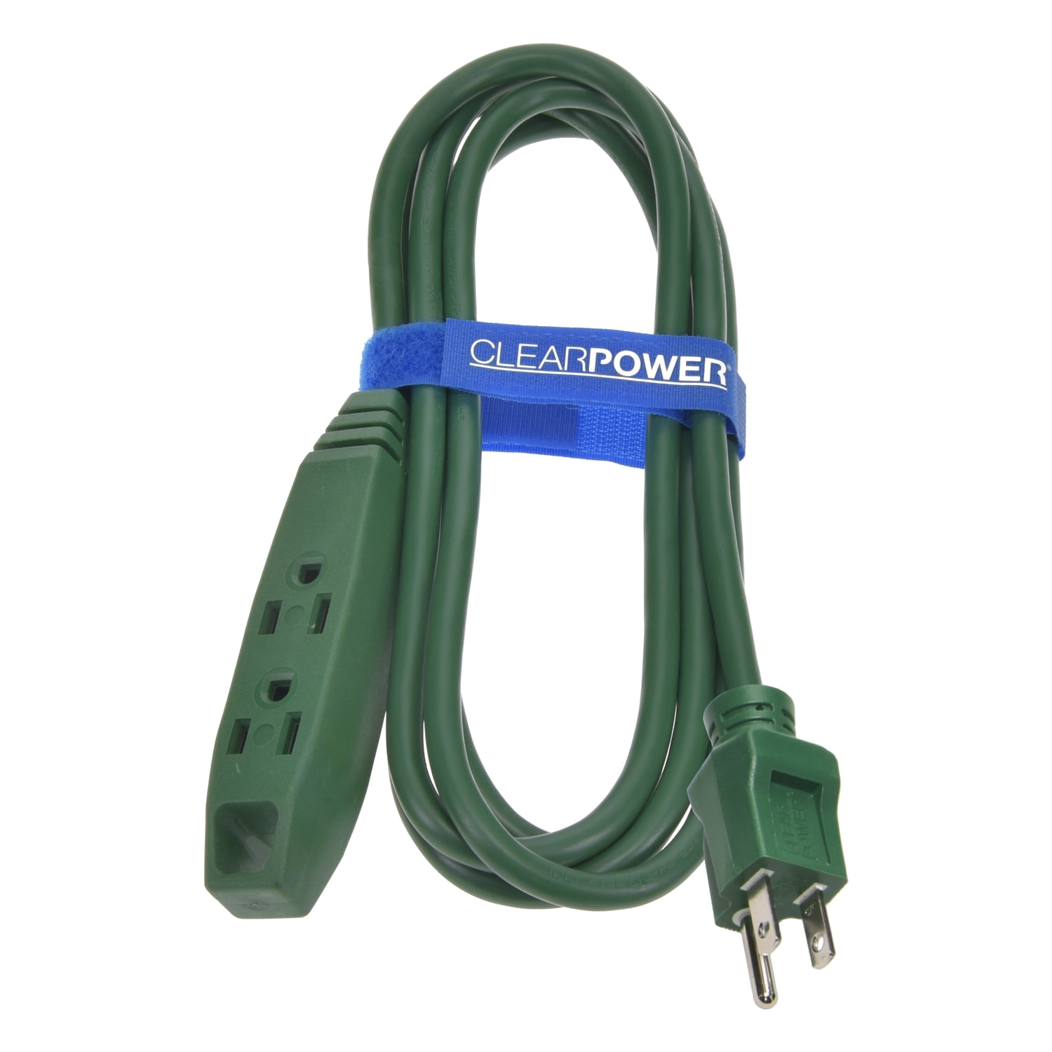 Clear Power 9ft 3-Outlet Outdoor Extension Cord, Electrical, Water ...