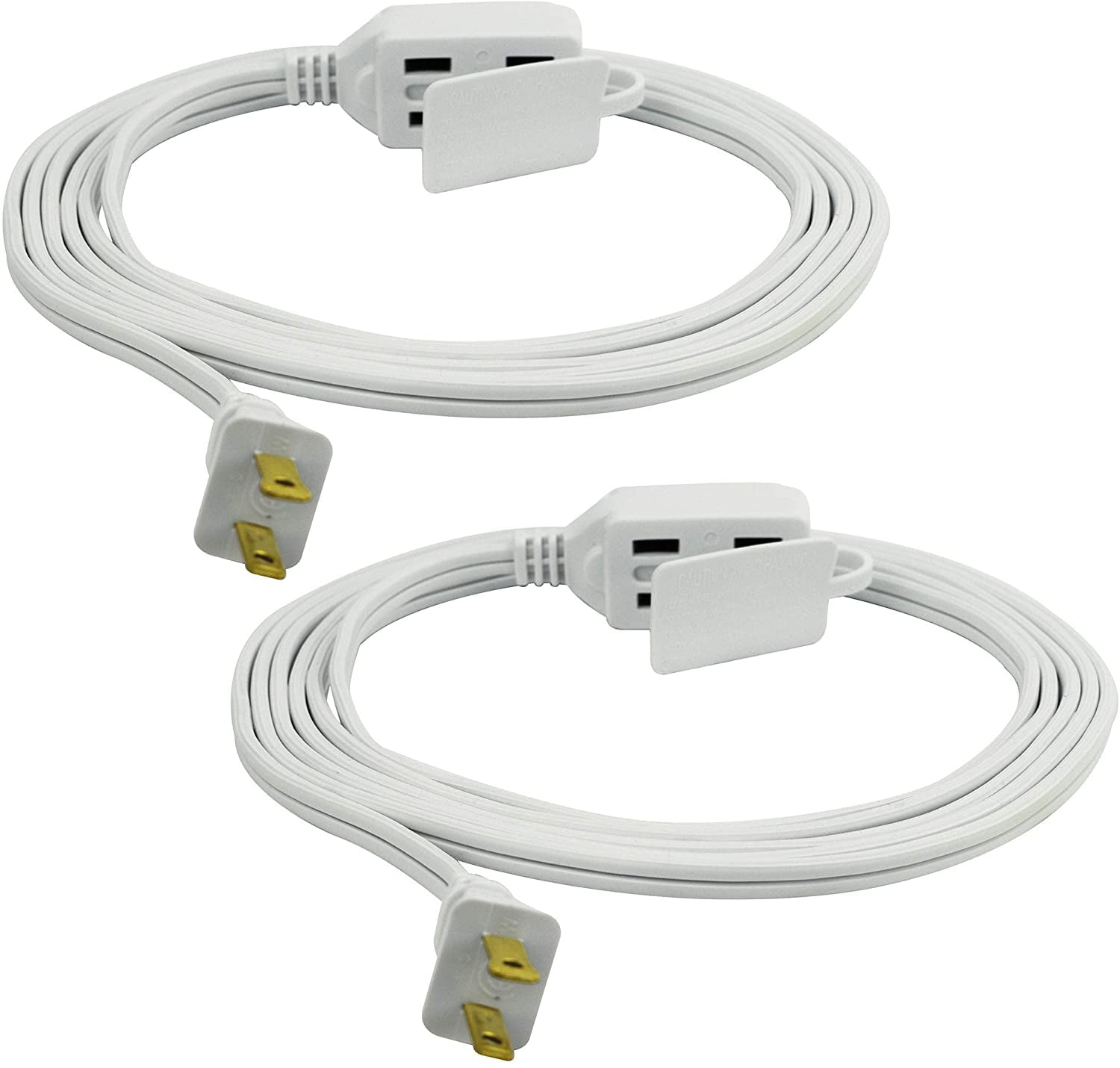 Clear Power (2-Pack) 16/2 SPT-2 9 ft 3-Outlet Extension Cord, Ideal For ...