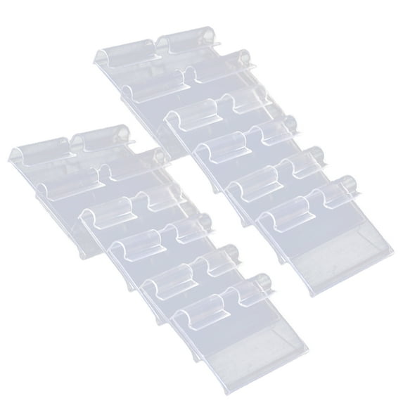 UKCOCO 36Pcs Transparent Plastic Price Tag for Shop PVC Retail Labels ...