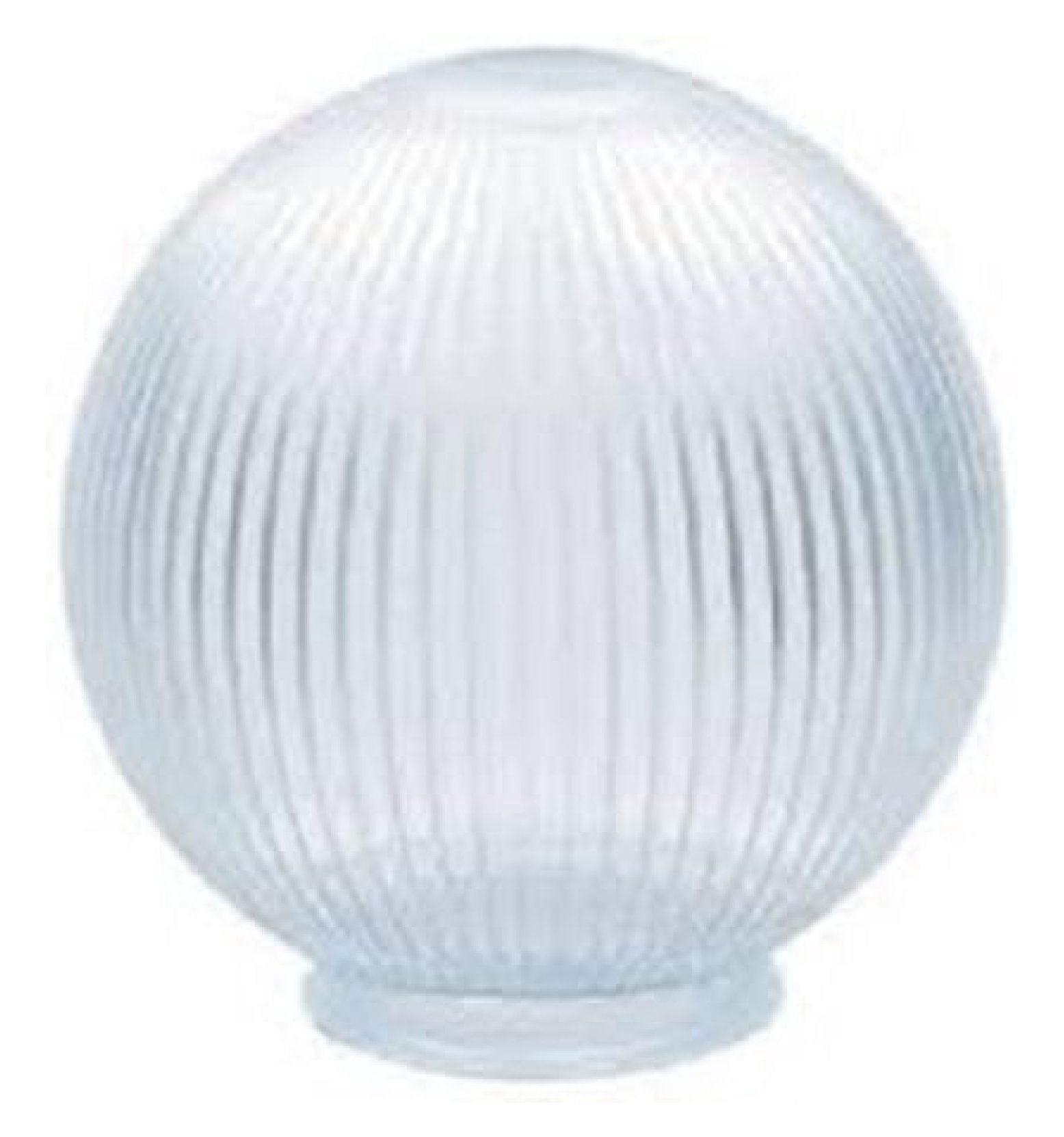 Clear Prismatic 8 Inch Lamp Post Globe with 3.91 Inch Neck - Walmart.com