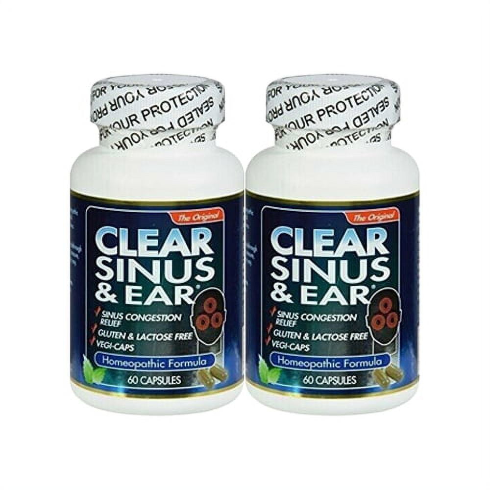 Clear Products Homeopathic Formula, Sinus and Ear, 60 Count ( 2 Pack ...