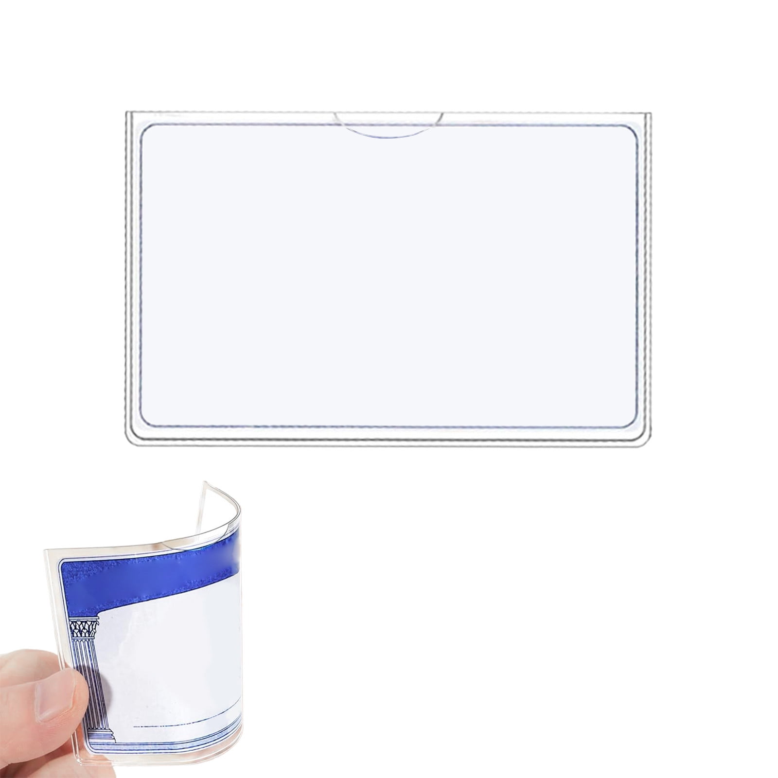 Clear Protective Card Holder for Documents and | Transparent Wallet ...