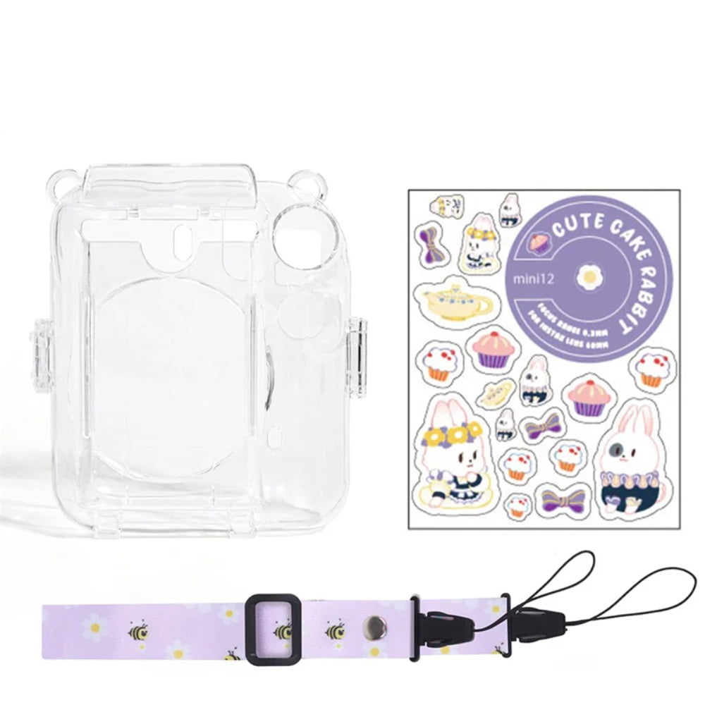 Clear Protective Case for Instax Mini 12 Instant Camera,Hard Carrying ...