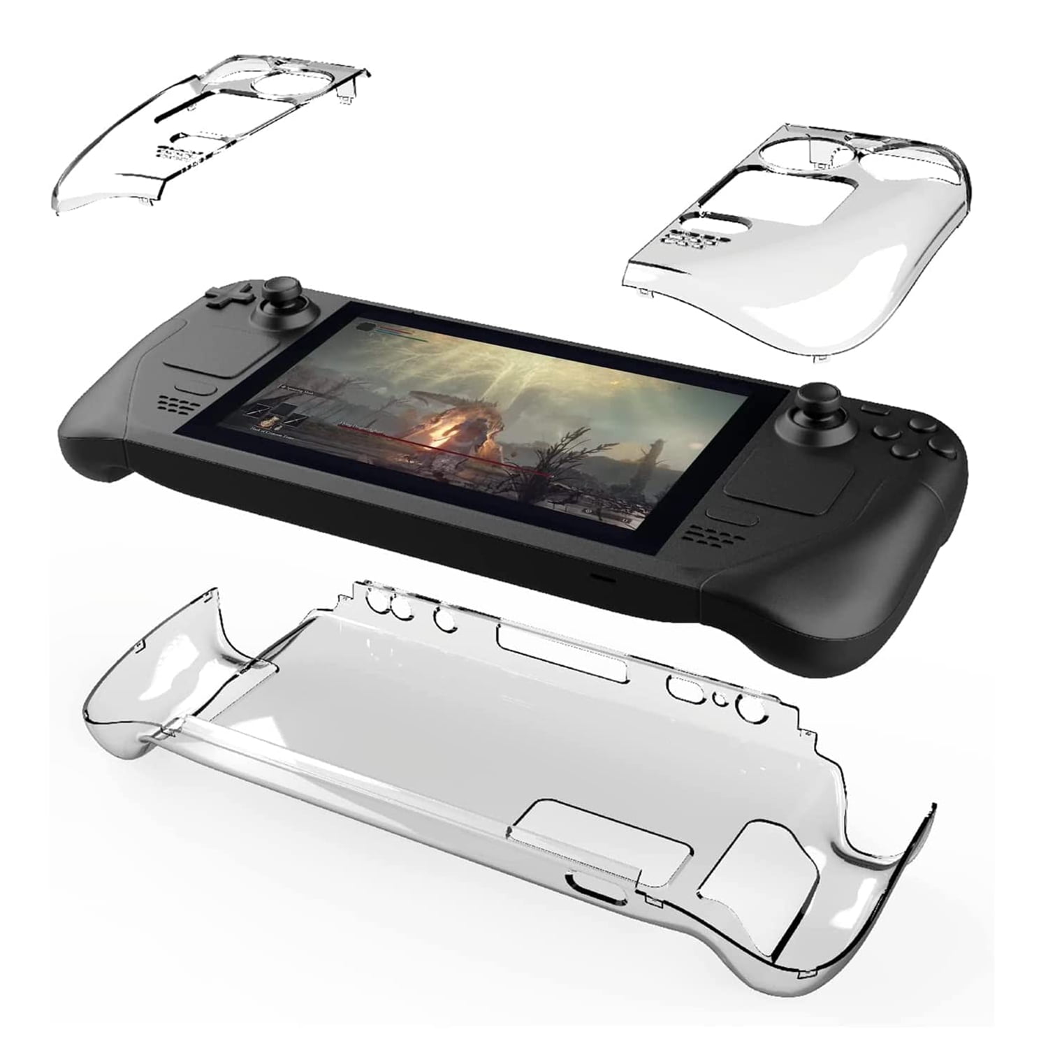 Clear Protective Hard Case for Valve Steam Deck, Anti-Fingerprint Water ...