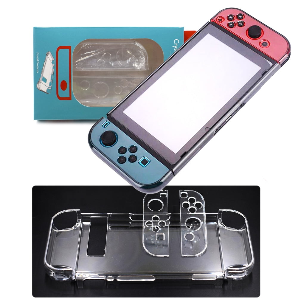 Clear Protective Hard PC Case for Nintendo Switch Console & Joy-Cons ...