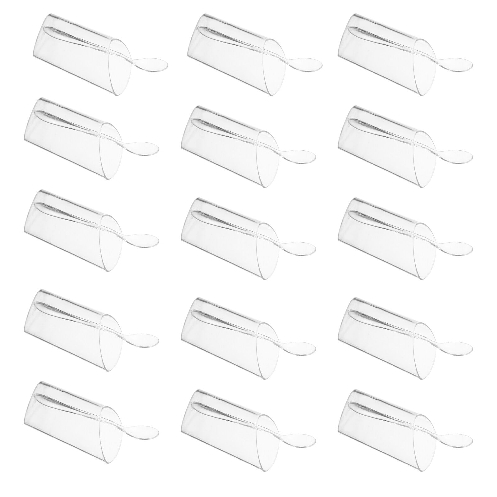 COOPHYA Mousse Cups Transparent Plastic 50Pcs 3.3In Round Dessert Cup ...