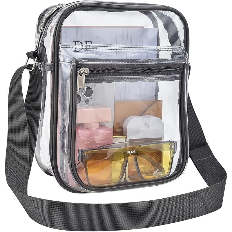 Clear Purse Bag for Stadium Events Clear Messenger Bag for Men and ...