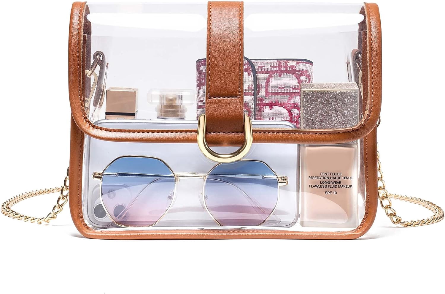 Clear Purse - Clear Bag Stadium Approved Clear Crossbody Bag for Women ...
