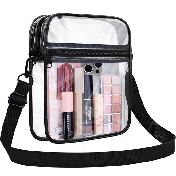 Clear Purse Stadium Transparent Messenger Bag Stadium Approved for Men ...