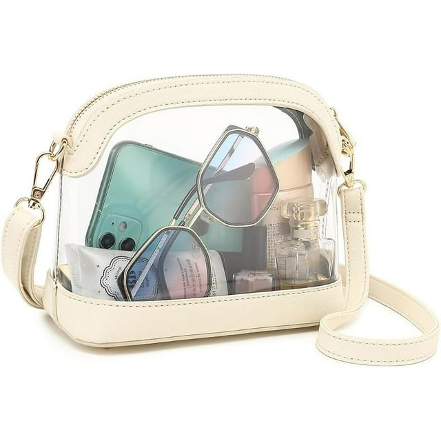 Clear Purse for Women Stadium, Small Clear Crossbody Bag, See Through ...