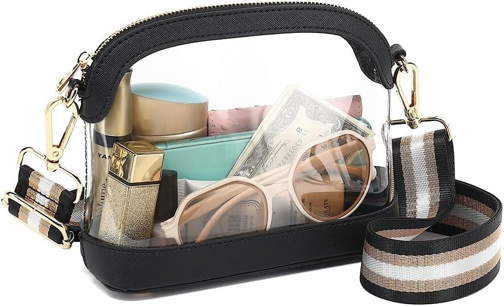 Clear Purse for Women Stadium, Small Clear Crossbody Bag, See Through ...