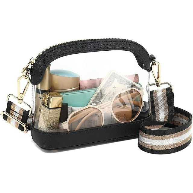 Clear Purse for Women Stadium, Small Clear Crossbody Bag, See Through ...