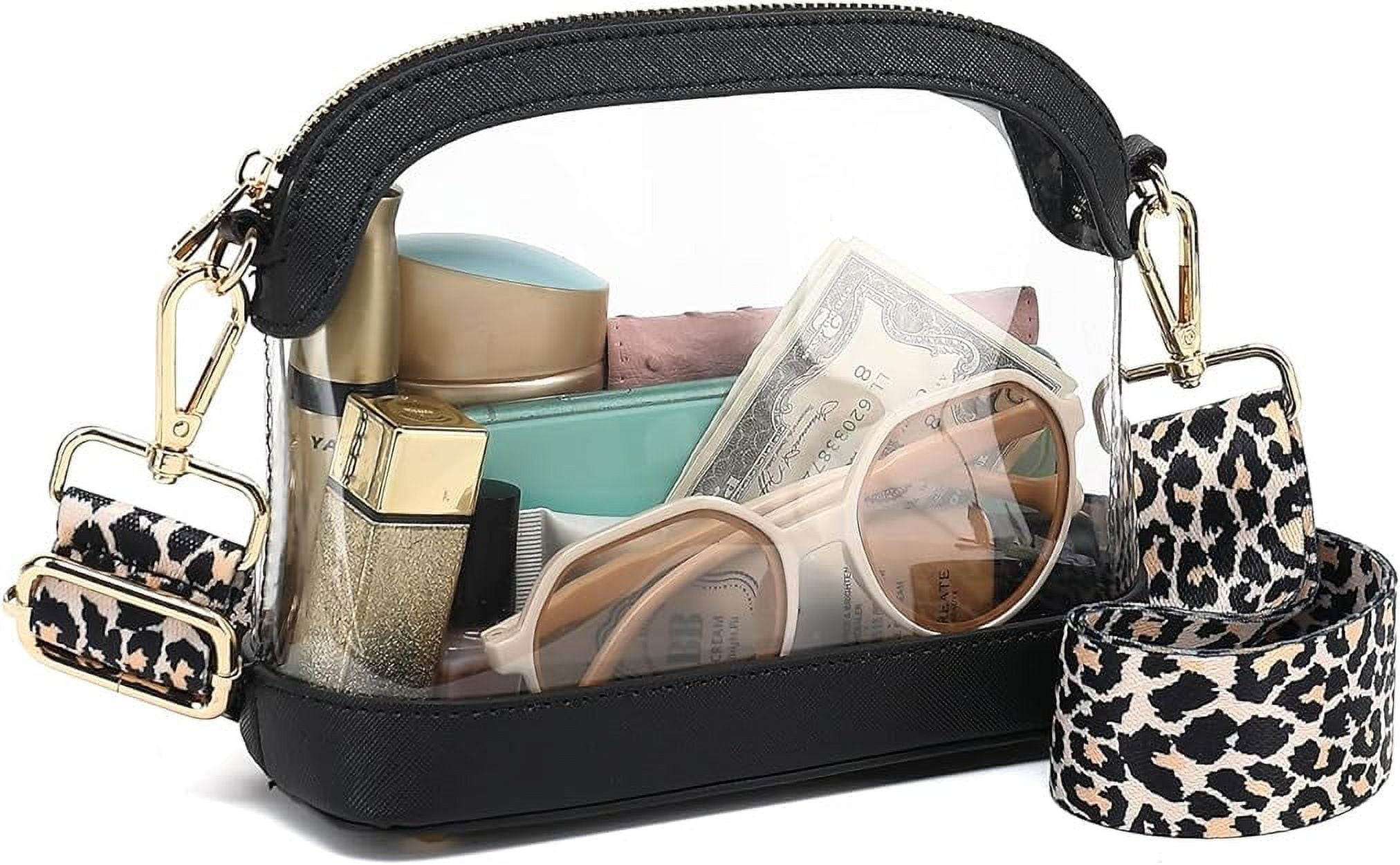 Clear Purse for Women Stadium, Small Clear Crossbody Bag, See Through ...