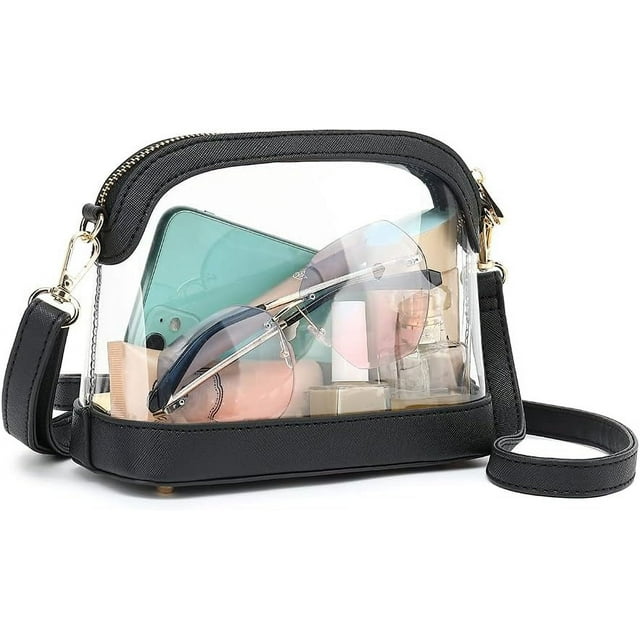 Clear Purse for Women Stadium, Small Clear Crossbody Bag, See Through ...