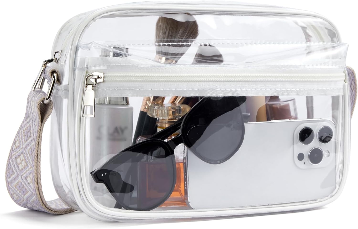 Clear Purses for Women Stadium Approved Clear Bags Small Crossbody Bags Trendy for Concerts ...