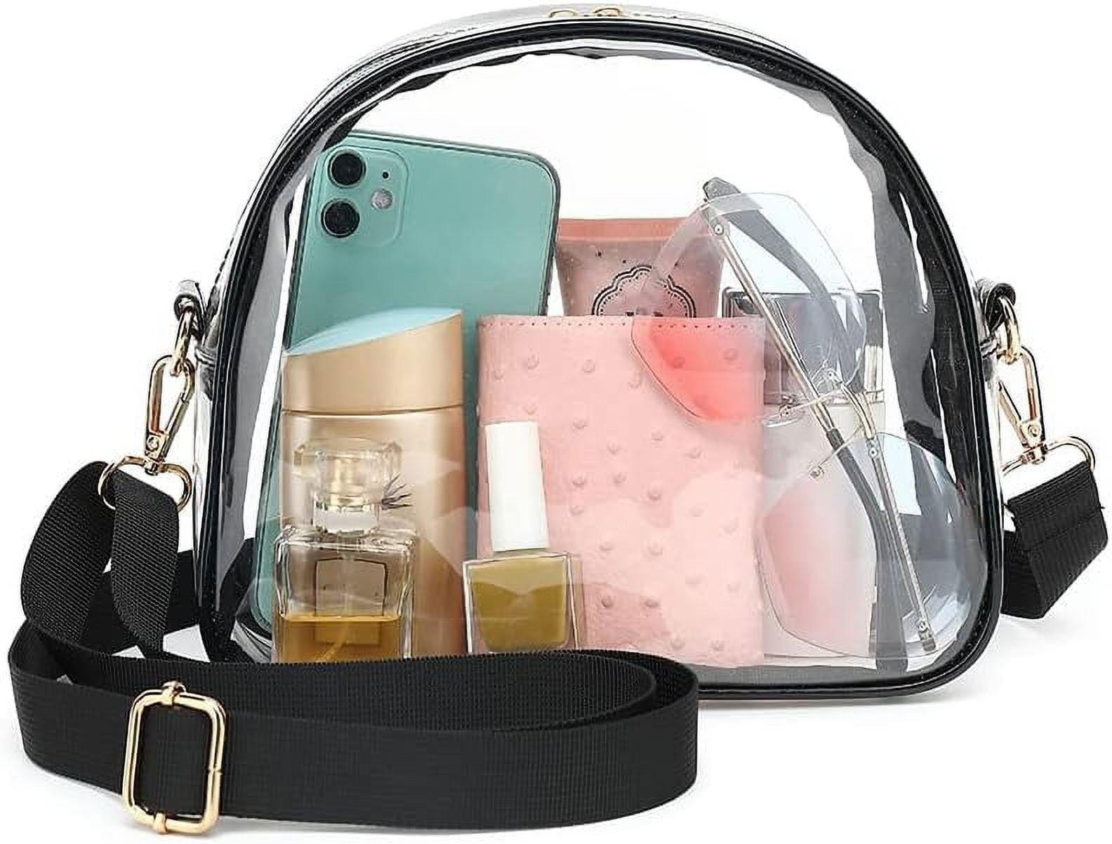 Clear Purses for Women Stadium, Cute Clear Bag Stadium Approved, Clear Handbag with Rainbow ...