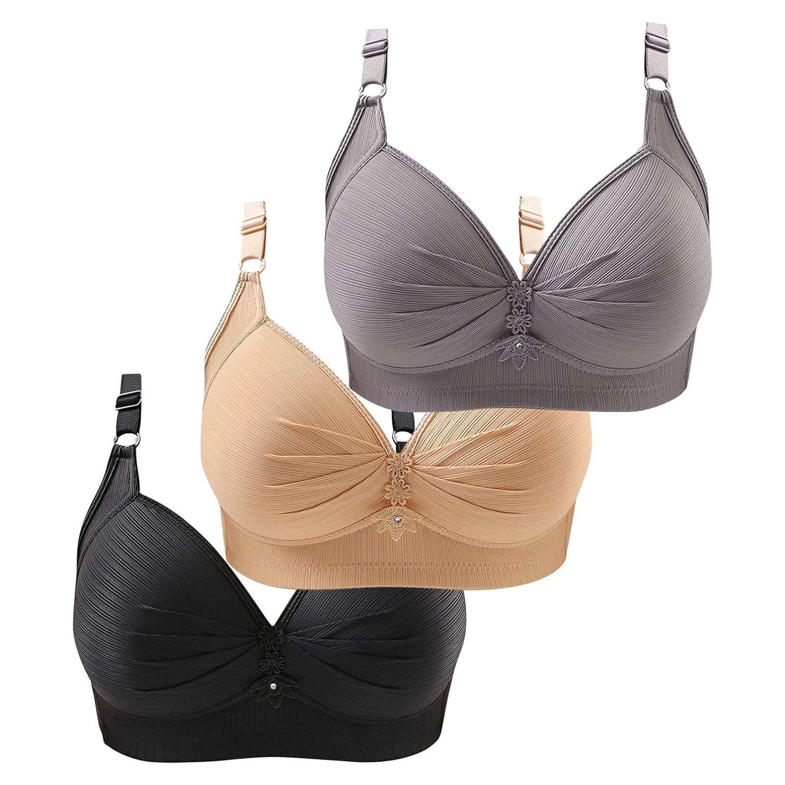 Clear Push Up Bras for Women Thin Laceless Comfortable Breathability ...