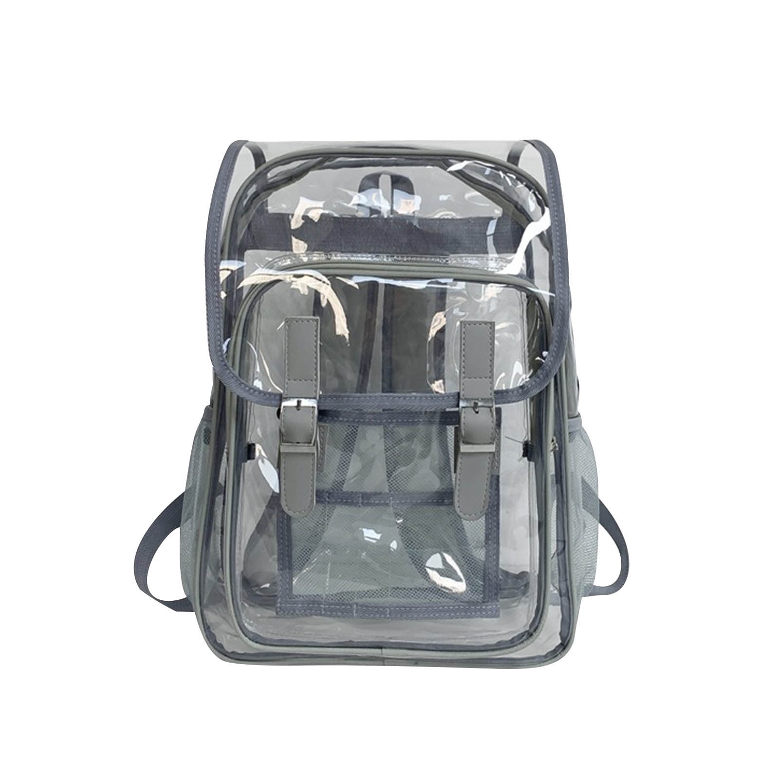 Clear Pvc Backpack,Large Laptop Compartment Plastic Bookbags Heavy Duty ...