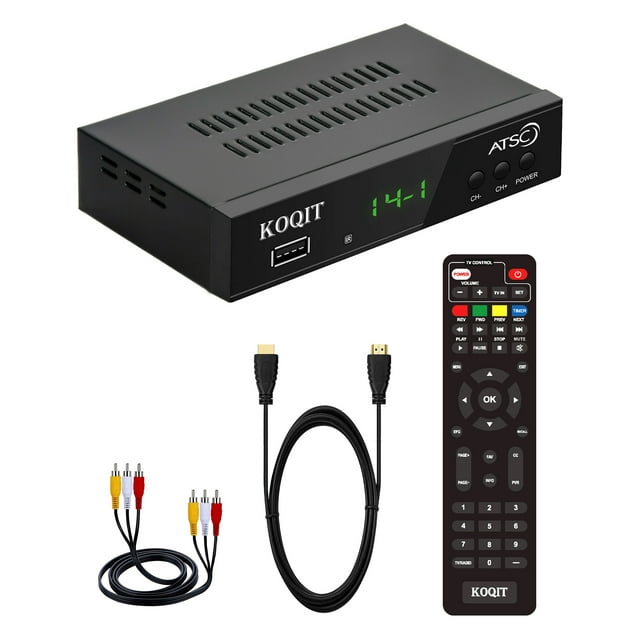 Clear QAM Free Digital TV Converter Box, ATSC Cable tv receiver Digital ...