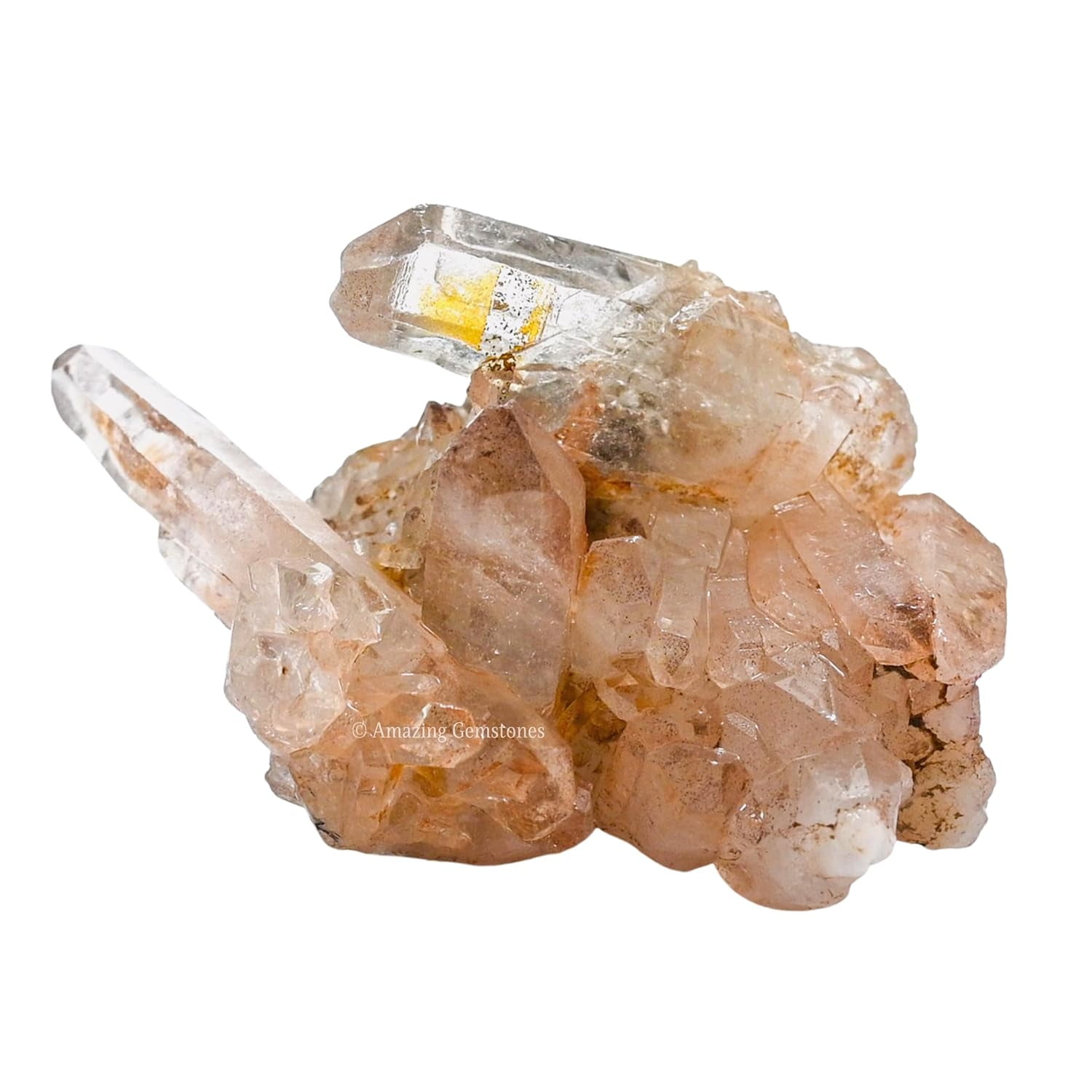 Clear Quartz Crystal Cluster Natural Authentic Raw Crystals Specimen ...