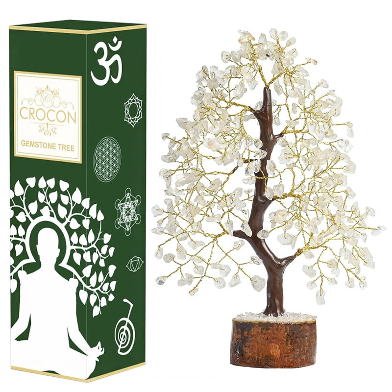 Clear Quartz Crystal Tree of Life - Chakra Tree for Positive Energy ...