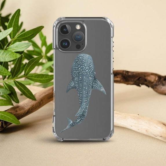 Clear Realistic Whale Shark Ocean Sea Animal Phone Case 17 16 15 14 13 ...