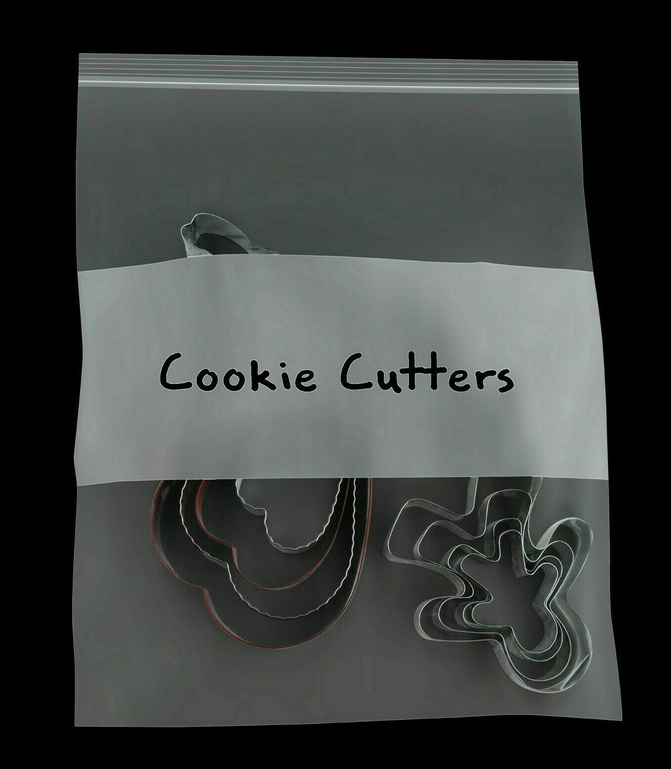 Clear Reclosable Poly Bags with White Block 12" x 15" 2 Mil Top Seal ...