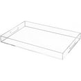 Clear Rectangular 14x20 Inches Acrylic Ottoman Tray Decorative Serving ...