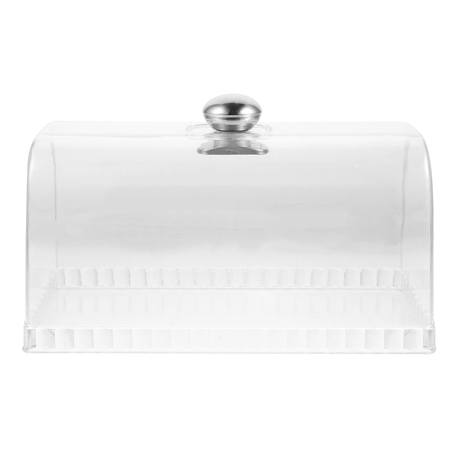 Eease Clear Rectangular Bread Box with Translucent Dome Cover - Walmart.com