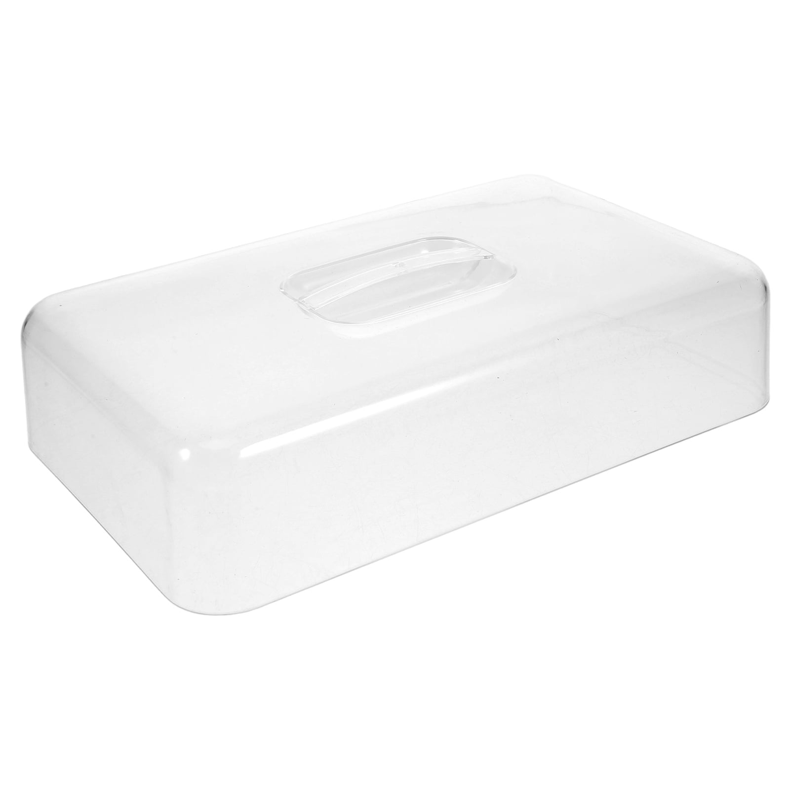 Clear Rectangular Cake Platter With Lid Suitable Cookie Display Stand ...