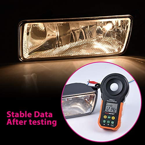 Clear Rectangular Lens Fog Driving Lights Lamps Pair Set Compatible ...