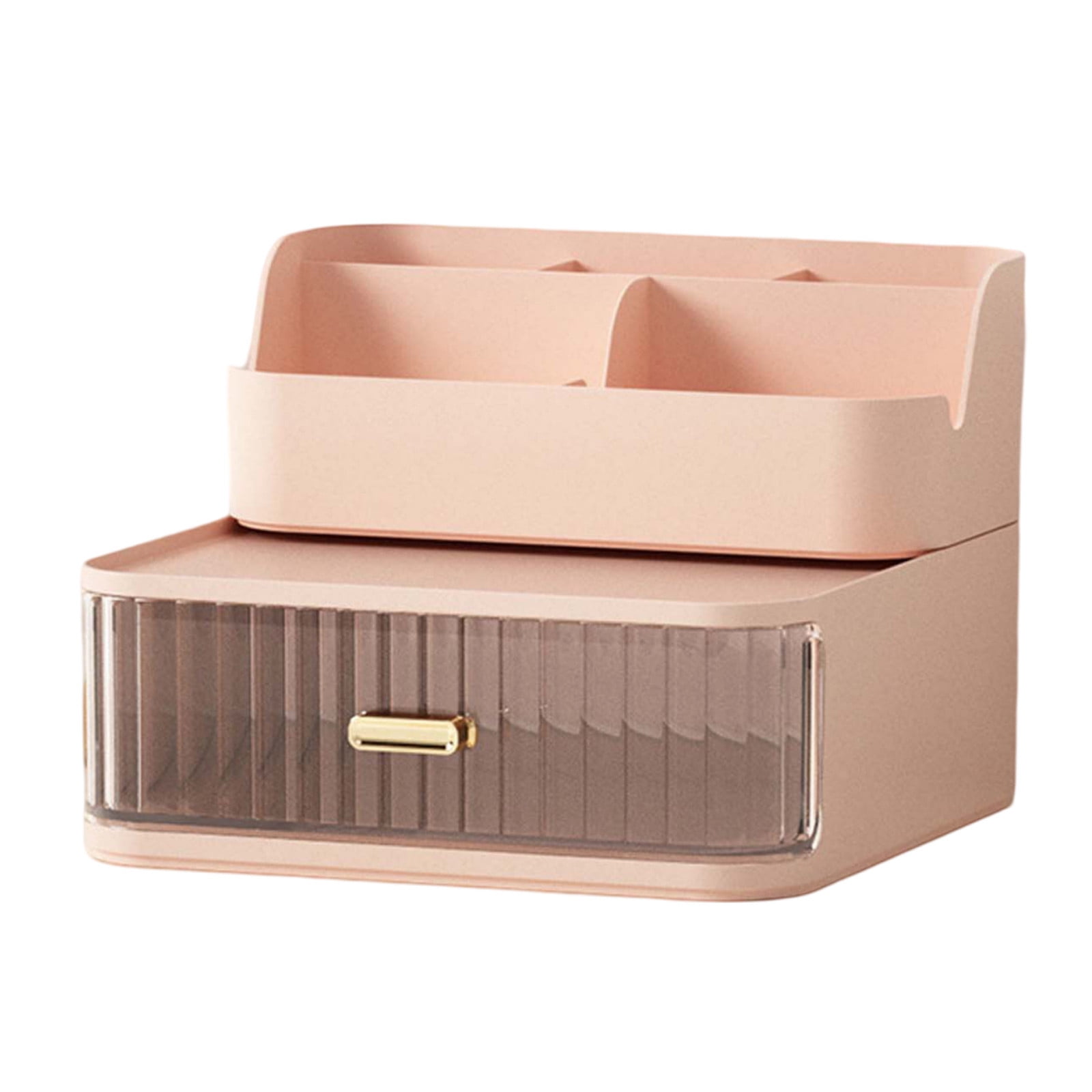 Clear Rectangular Makeup Organizer - Stackable Beauty Supplies Bathroom ...