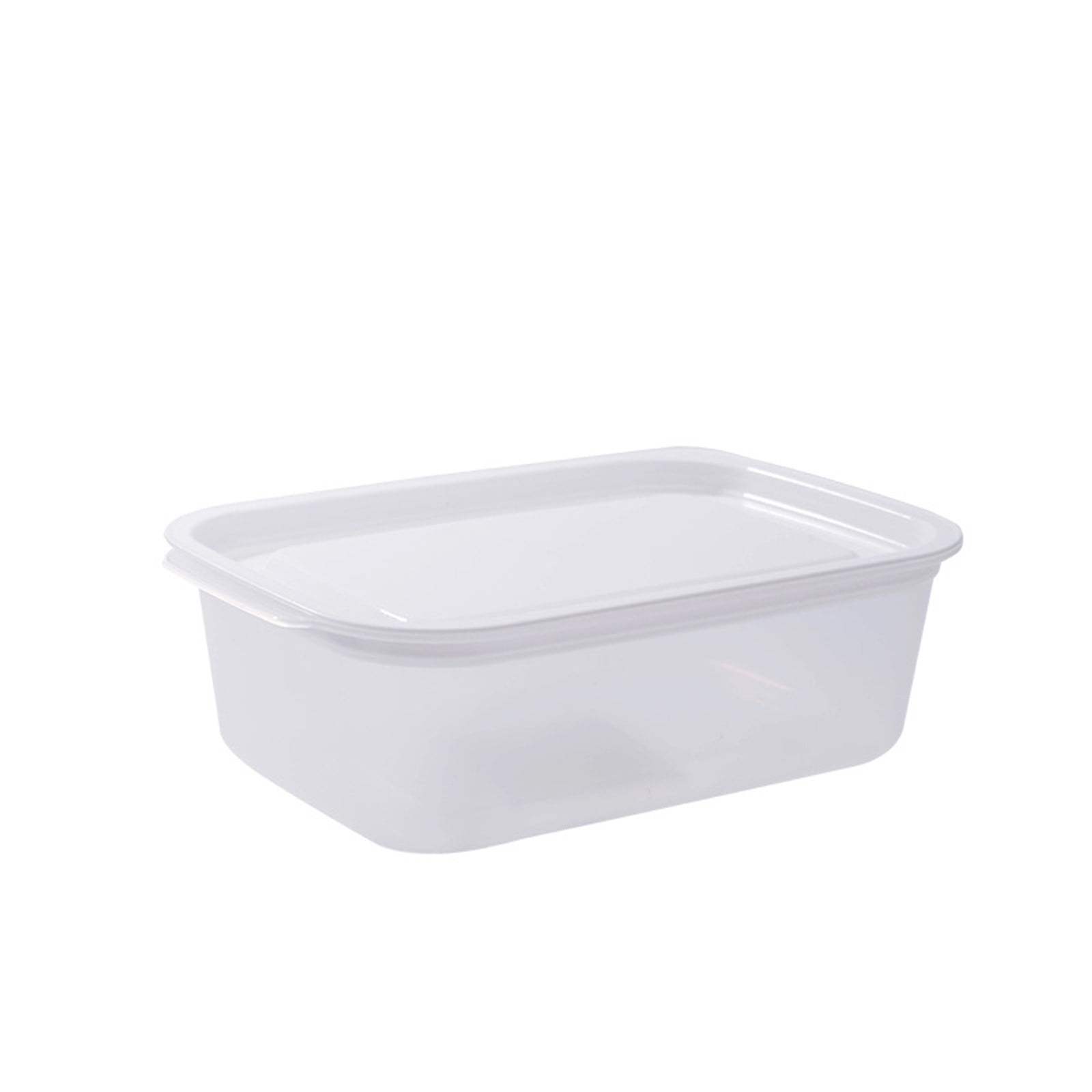 Clear Rectangular Refrigerator Food Storage Container with Lid Airtight ...