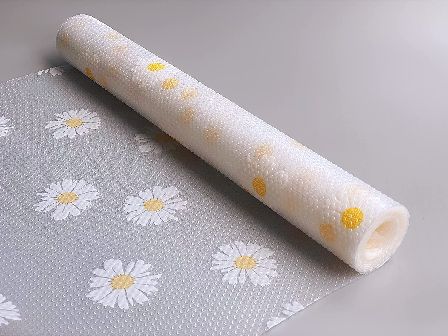 Clear Refrigerator Liners with Daisy Print,Washable Fridge Mats Shelf ...