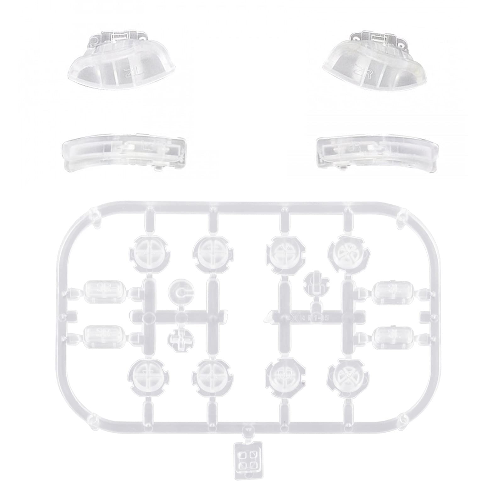 Clear Replacement ABXY Direction Keys SR SL L R ZR ZL Buttons w/Tools ...