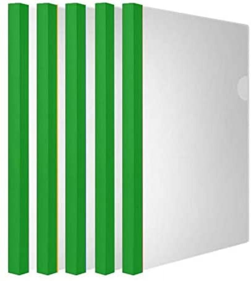 Clear Report Covers with Solid Color 14mm Sliding Bar (18C, 100-sheet ...