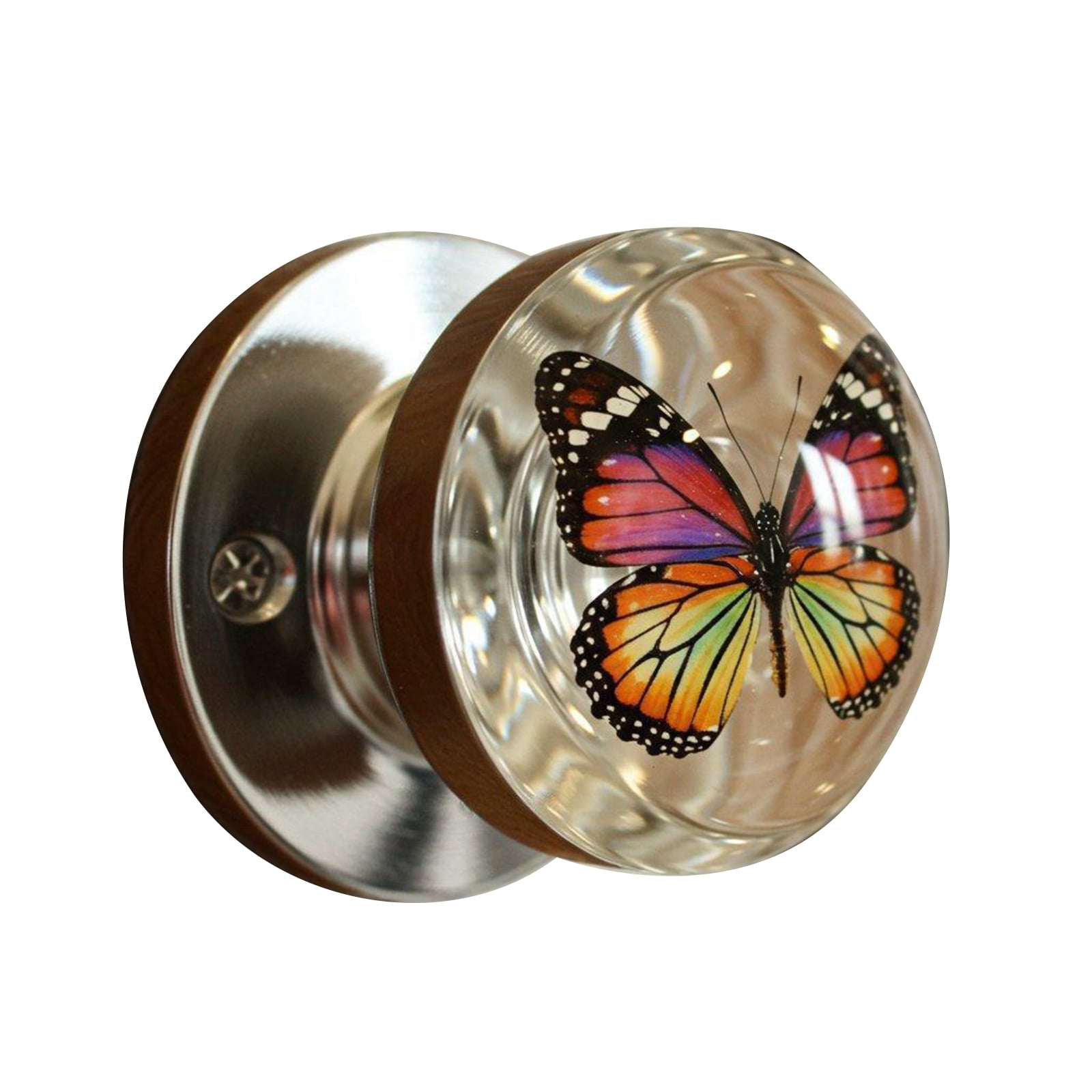 Clear Resin Door Knob Florals Crystals Designs Artistics Bedroom ...