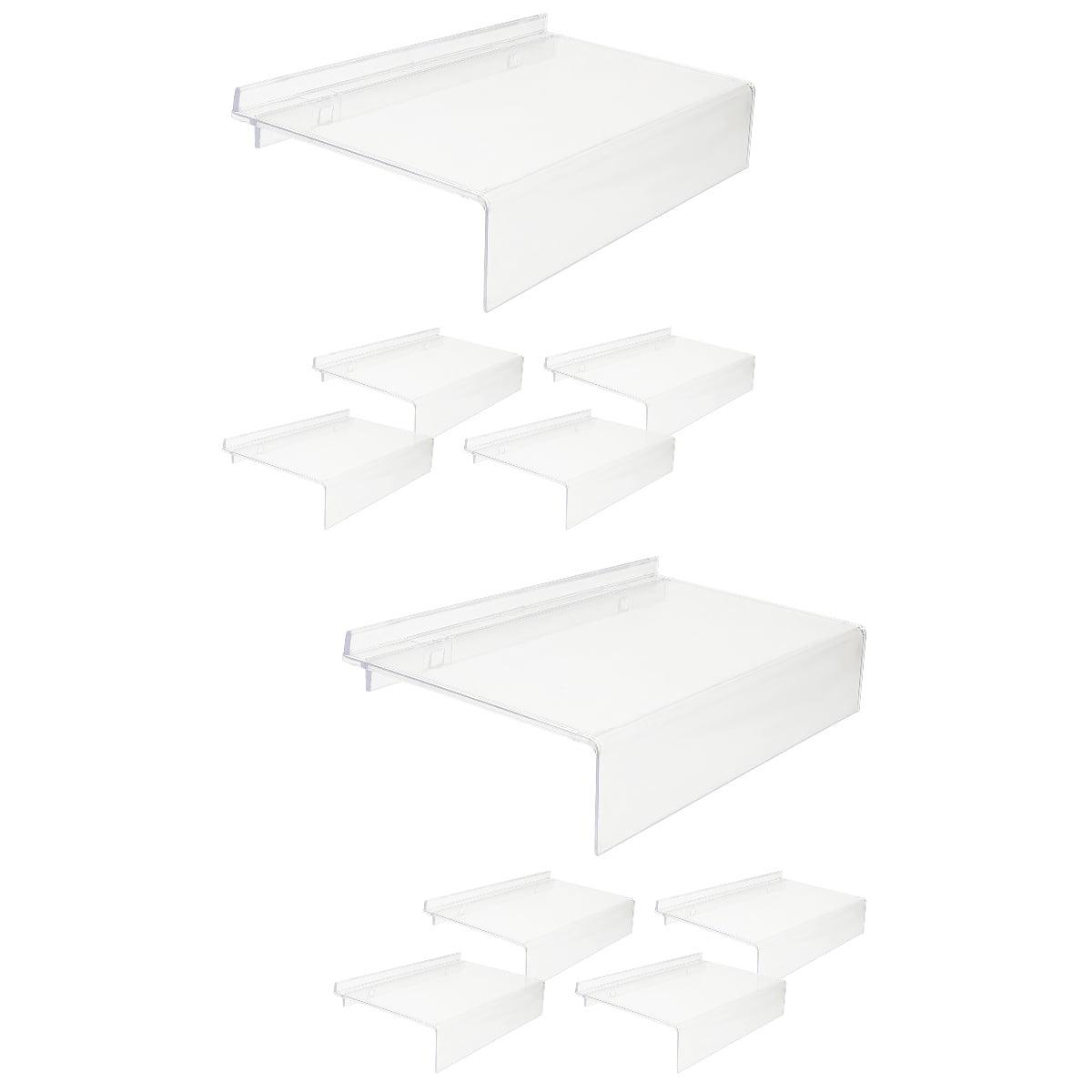 Clear Retail Display Slot Rack Shoe Shelves Casual Men and Women ...