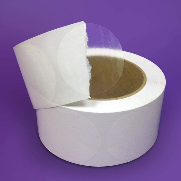 Clear Circle Seal Stickers