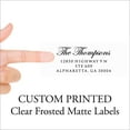 Clear Return Address Labels for Envelopes - Matte Frosted Clear ...