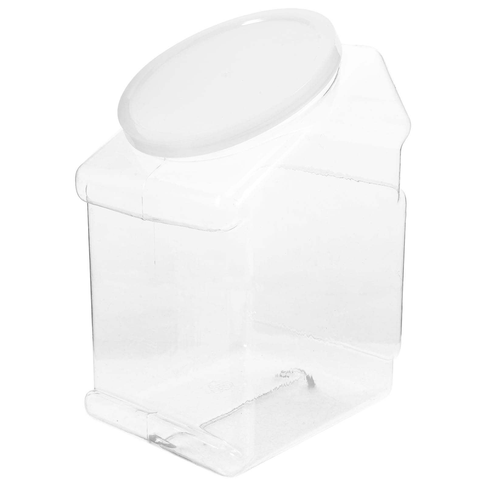 Clear Reusable Plastic Candy Jar With Lid For Classroom Cookie Storage ...