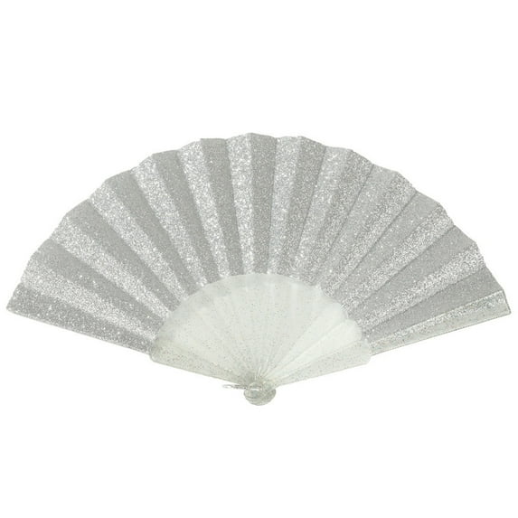 Clear Rib Hand Fan Shimmering Design Homes Decors Piece Folding ...