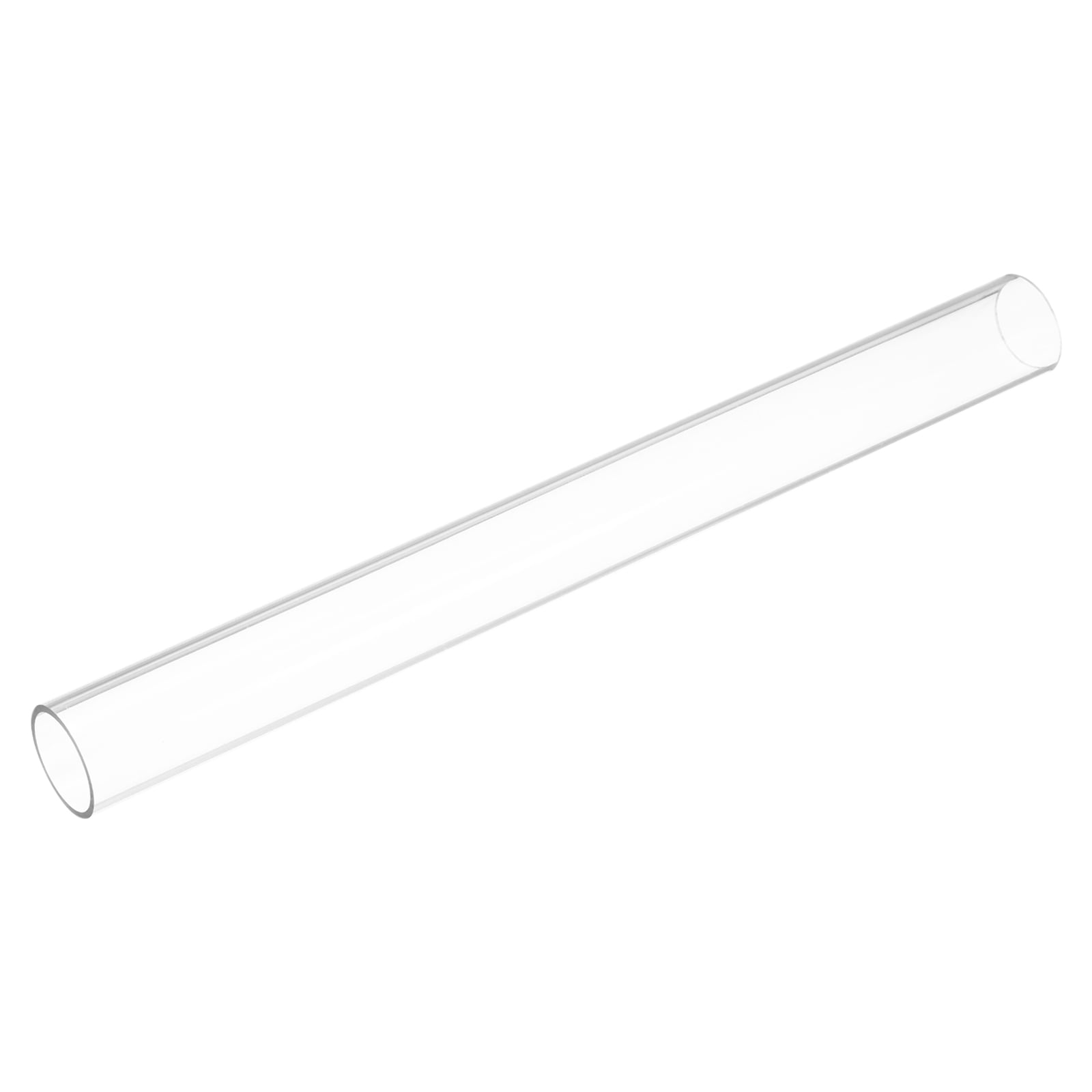 Uxcell Clear Rigid Tubing Pipe 26mm x 30mm x 305mm Plastic Tube ...