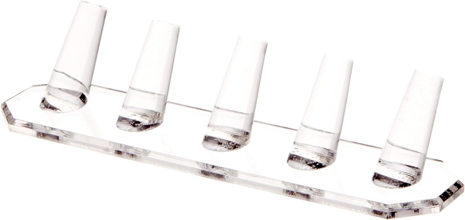 Clear Ring Finger Display, Five, 8.25" W x 2.25" D x 1.75" H - Walmart.com