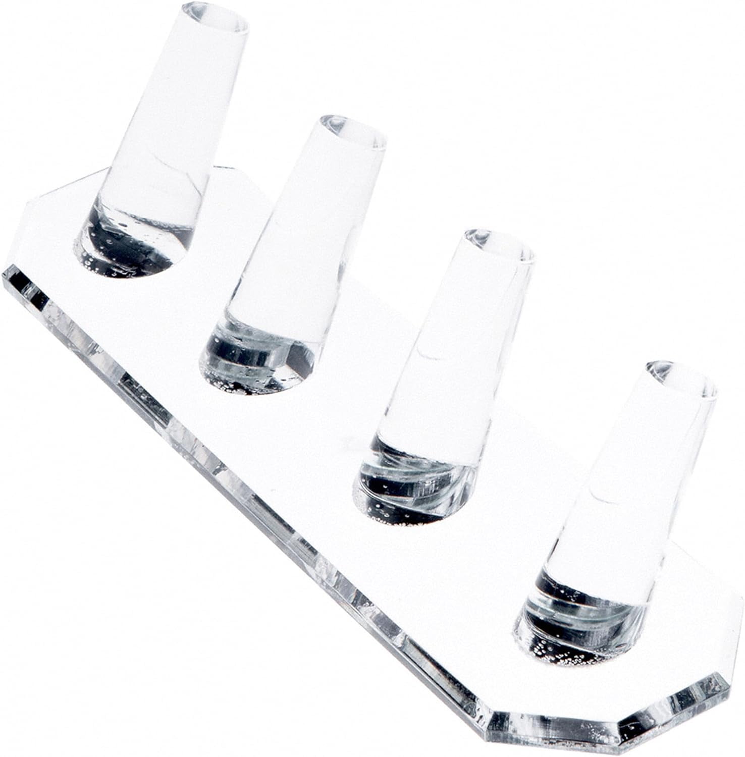 Clear Ring Finger Display, Four, 6.875" W x 2" D x 1.75" H (2 Pack ...