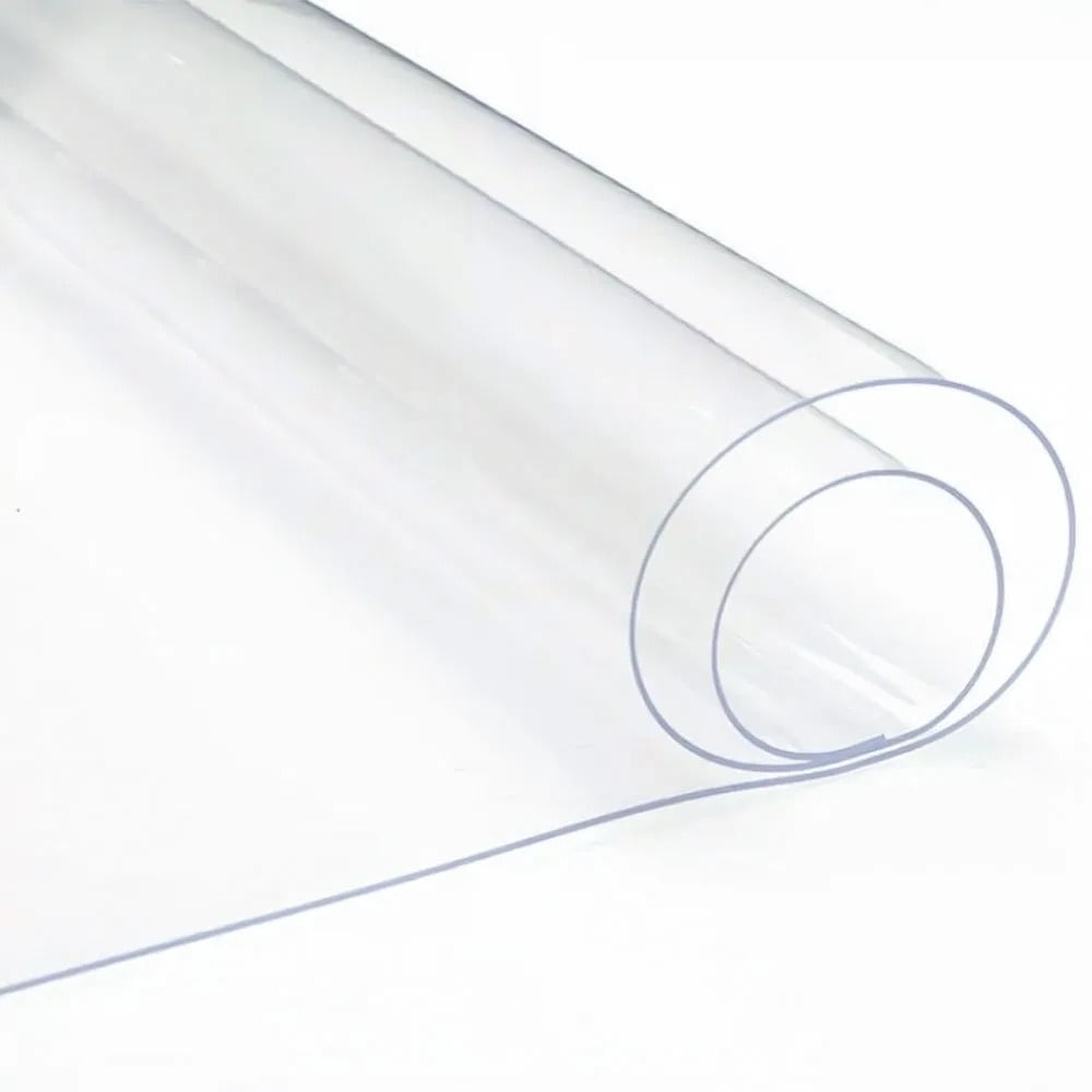 Clear Roll PVC Jelly Fabric Flexible Glass Cloth Water-proof Crystal ...