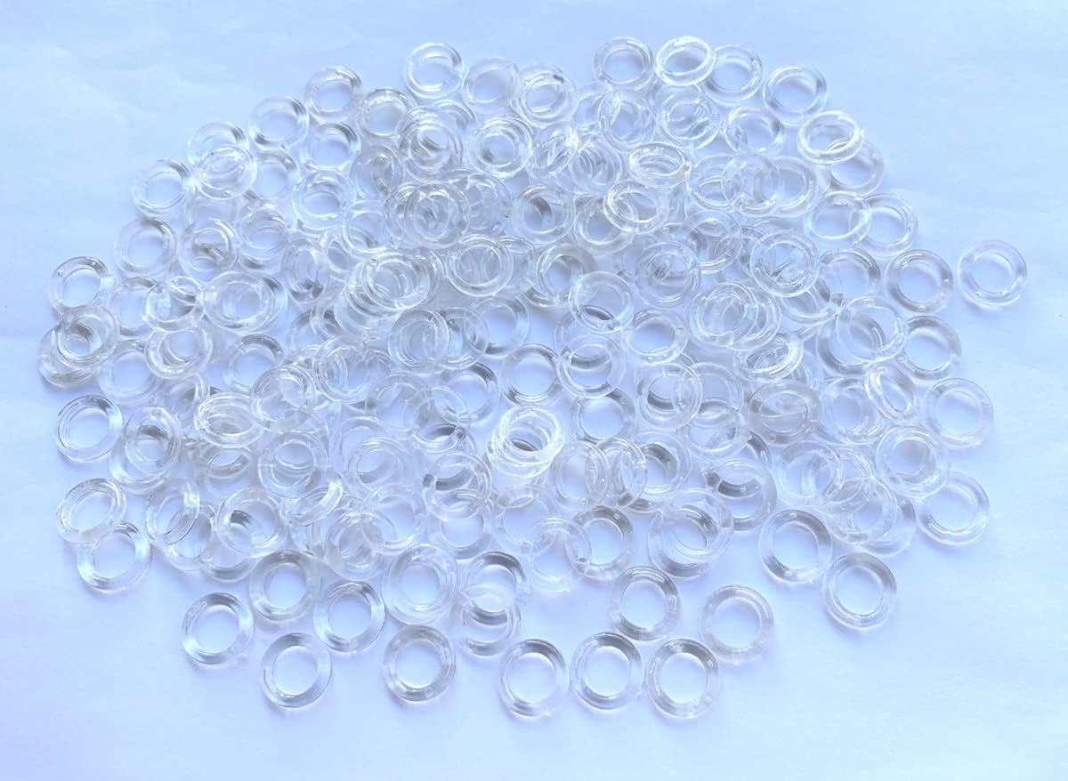 Clear Roman Shades Blind Curtain Rings, 1/2inch 13mm Outside Diameter ...
